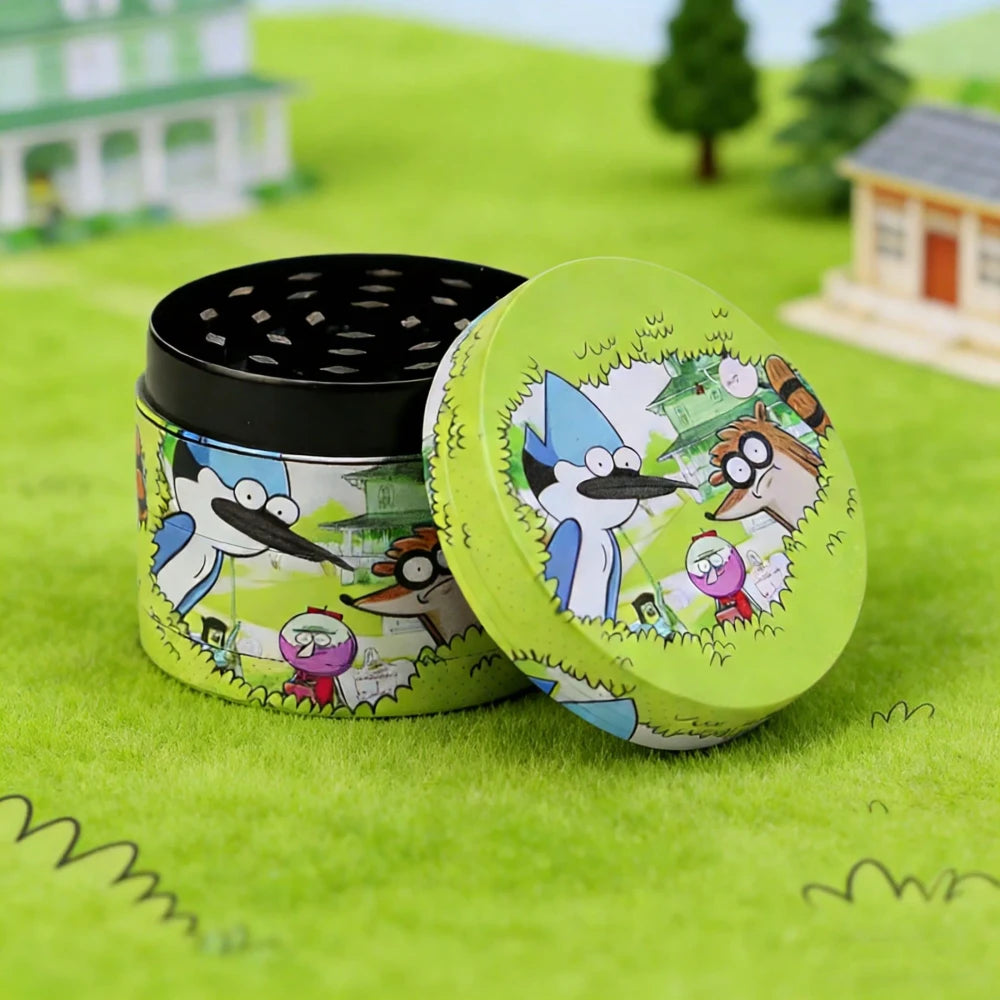 The Regular Show, Metal Rolling Tray and Grinder – Aci6rip Herbal ...